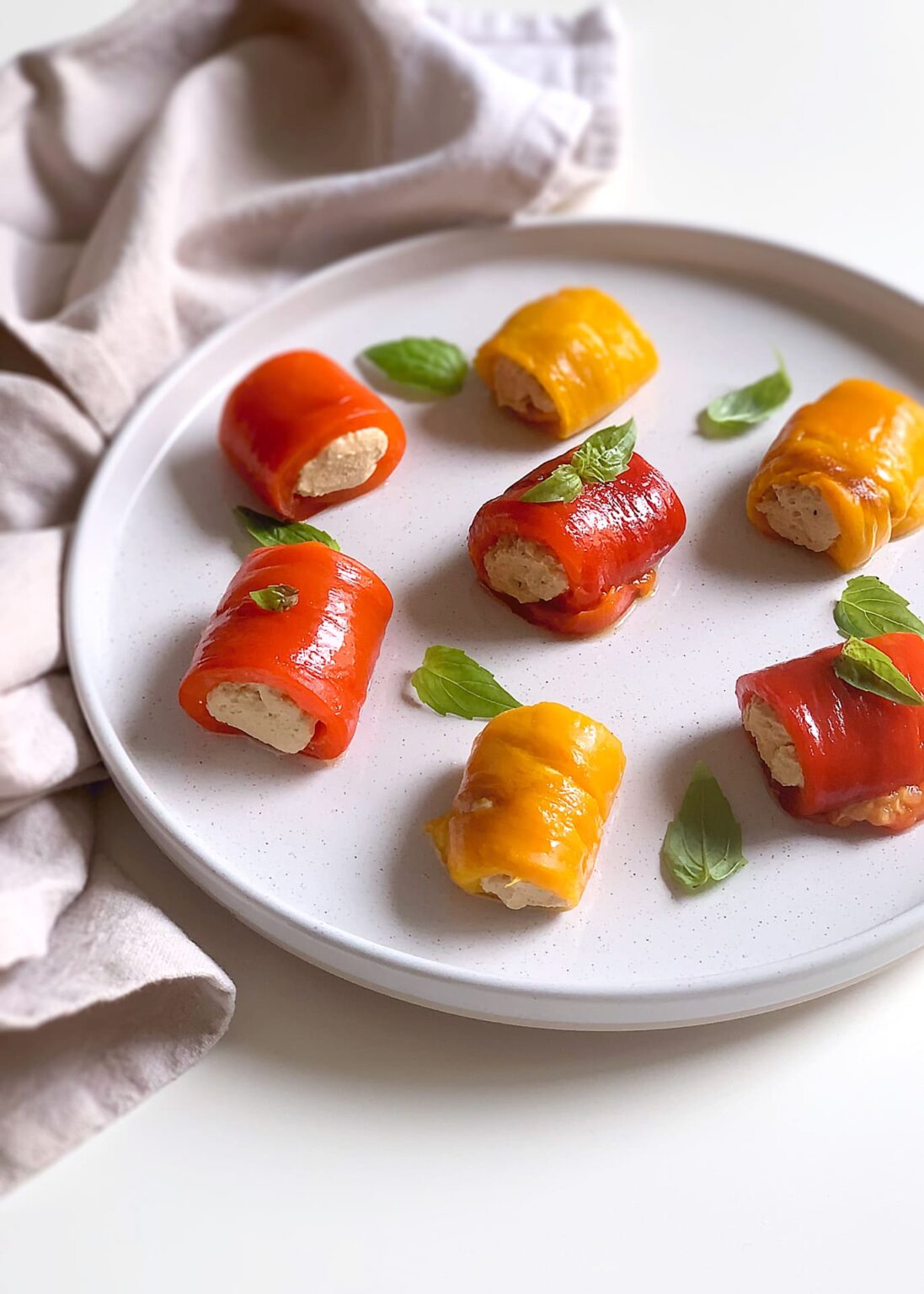 Involtini di peperoni ripieni di tofu - Healthy Barta
